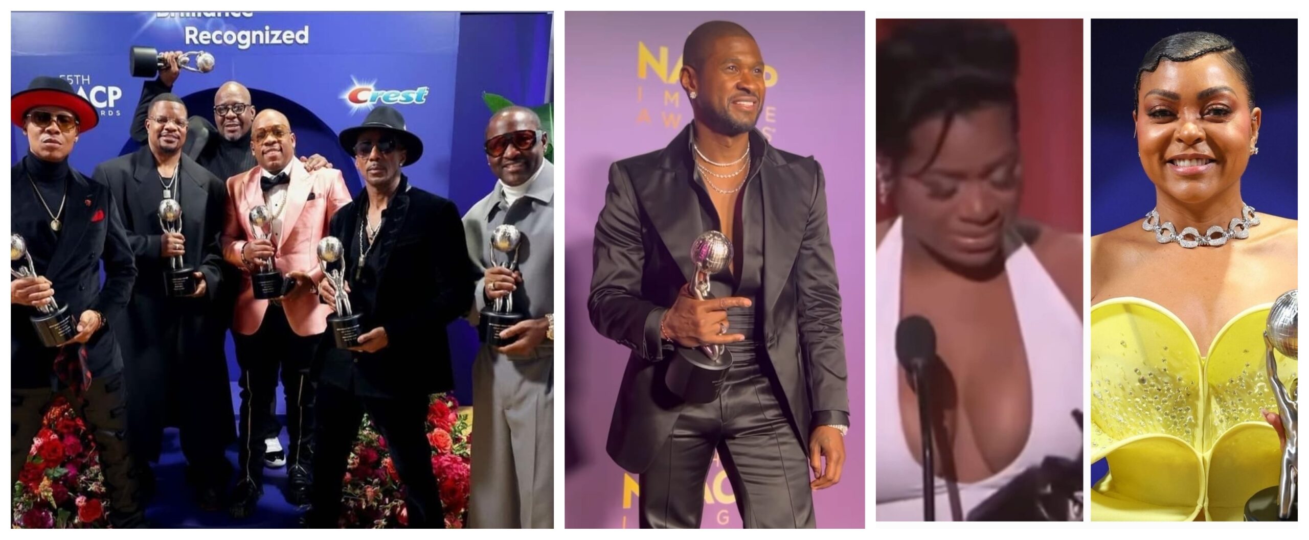 2024 NAACP Image Awards: Usher, New Edition, Fantasia, Taraji P. Henson ...